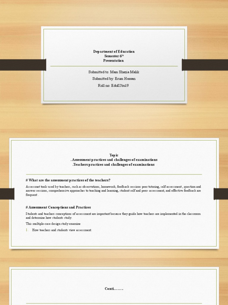 Contemporary Issues PPT by Erum Hassan Roll No 02 | PDF | Educational ...