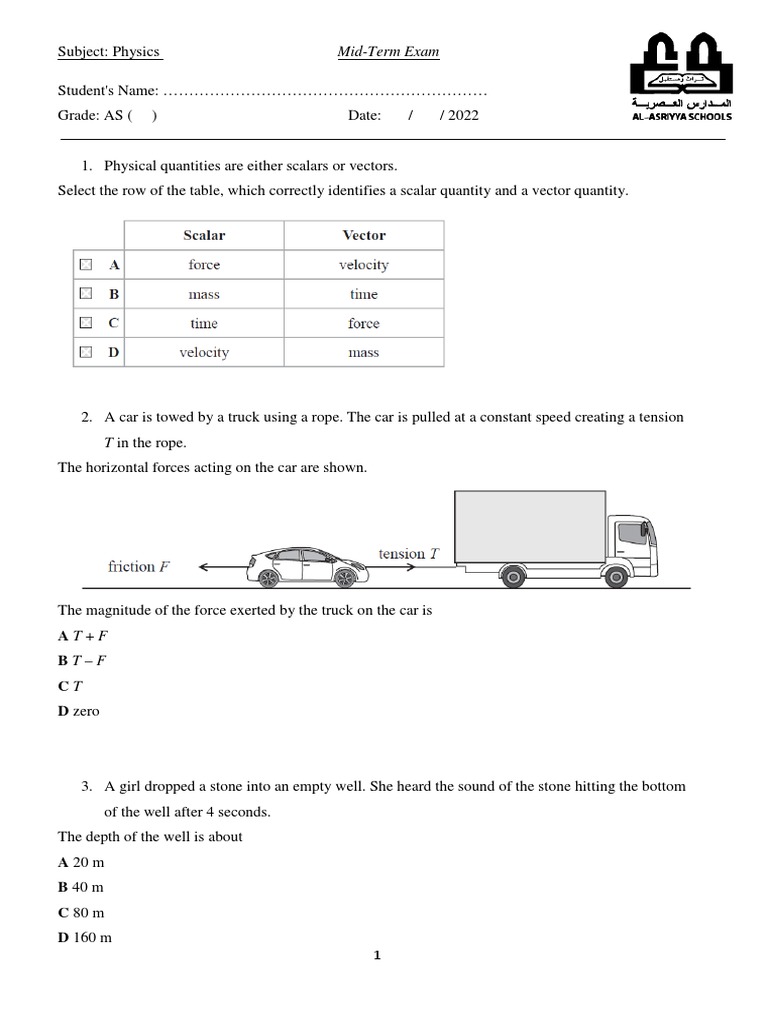 Mid 11 Pdf Force Euclidean Vector