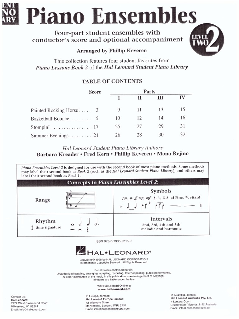 Piano Ensemble 2 | PDF