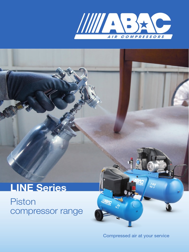Abac Piston Compressors Line Series | PDF | Pump | Machines