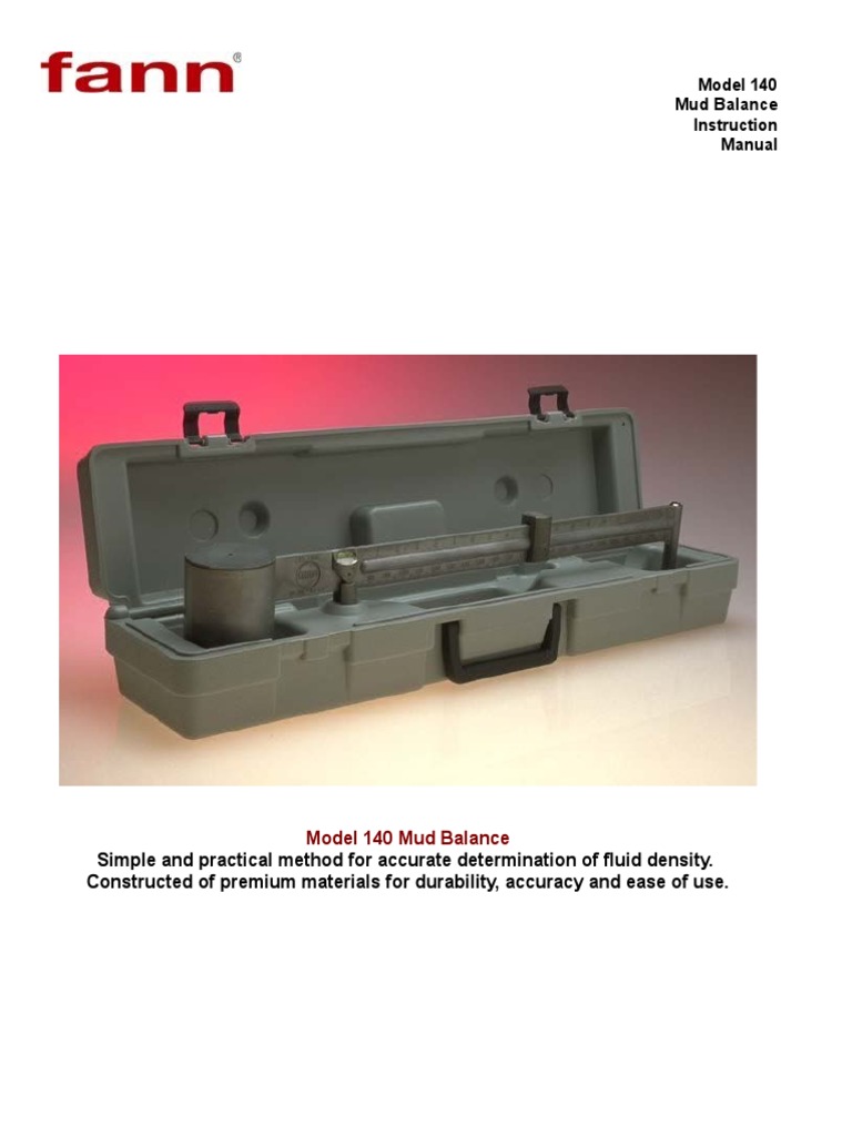 Model 140 Mud Balance | PDF