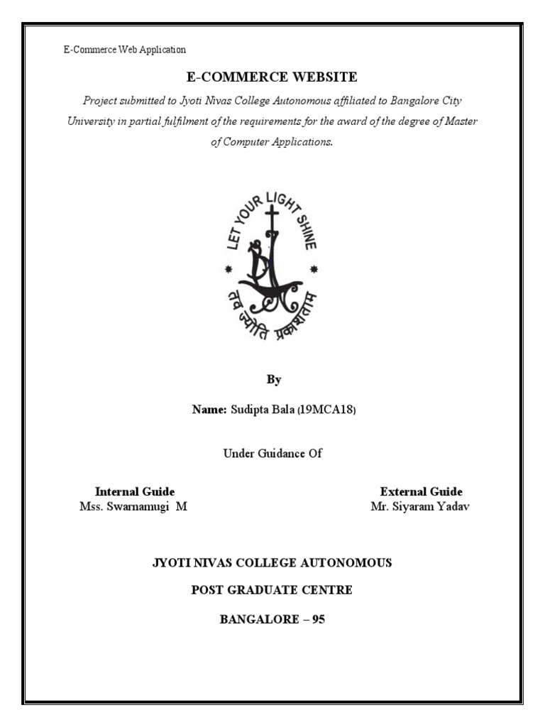 19mca18 Internship Report | PDF | Mongo Db | Online Shopping