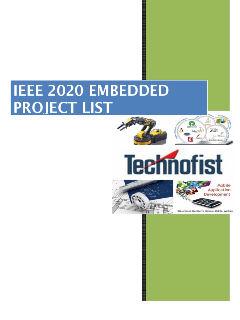 2020 Embedded Project List | PDF | Internet Of Things | Wireless Sensor Network