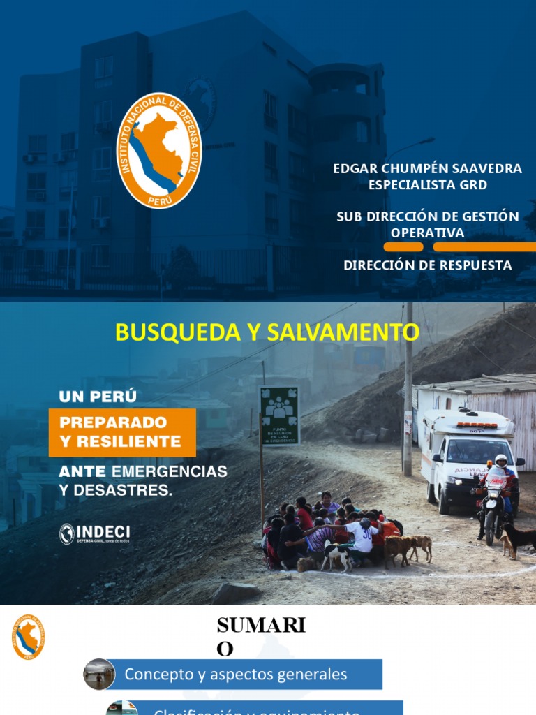 Exposicion Busqueda y Rescate-GIRED Edgar Chumpen | PDF | Organización ...