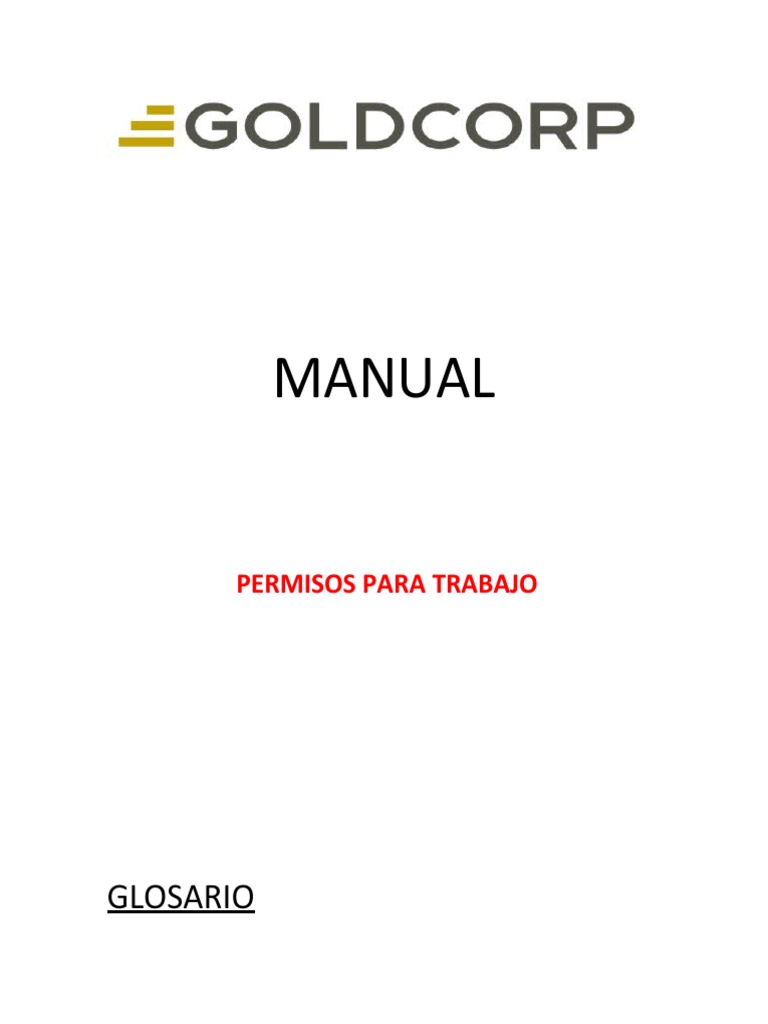 Manual Sistema de Permisos para Trabajos Con Riesgo | PDF | Minería ... Manual Sistema de Permisos para Trabajos Con Riesgo | PDF | Minería ...
