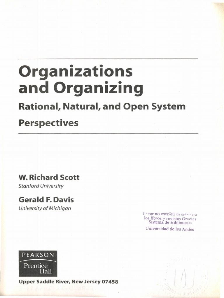 Scott, W.R. and Gerald F.D. (2007) - Chapter 1. The Subject Is ...