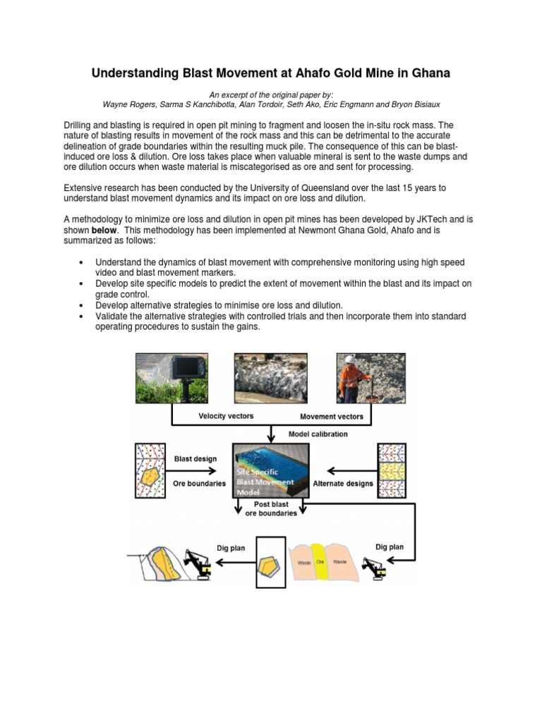 Understanding Blast Movements-DeC2012v2 | PDF | Mining | Contour Line