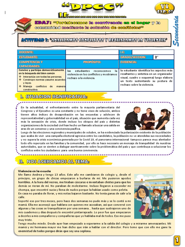 2° DPCC - Actv.03-Exp.7 | PDF | Violencia | Abuso infantil