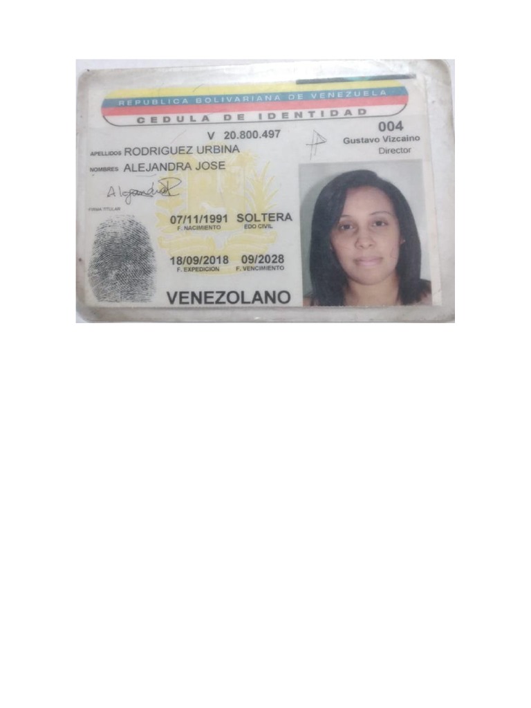 Cedula Alejandra | PDF