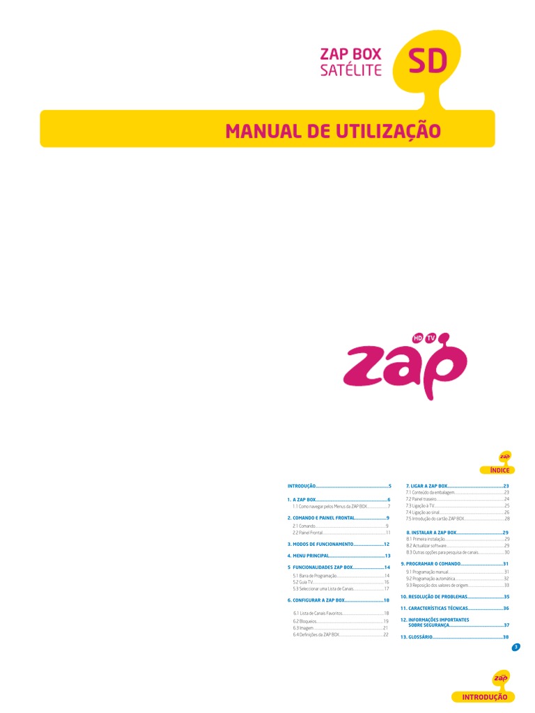 Manual Zap SD | PDF