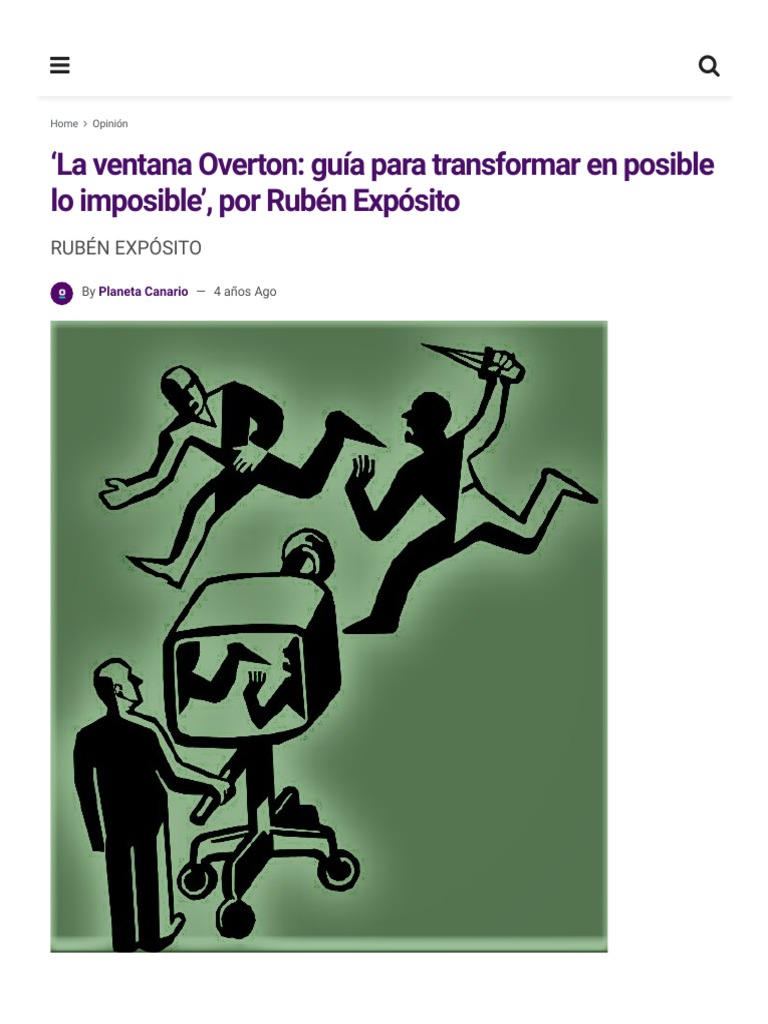 'La Ventana Overton - Guía para Transformar en Posible Lo Imposible ...