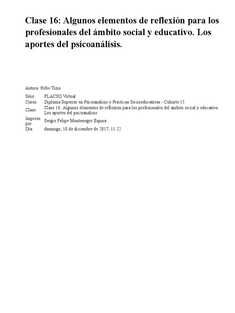 Clase 16_ Algunos elementos de reflexión para los profesionales del ámbito social y educativo ...