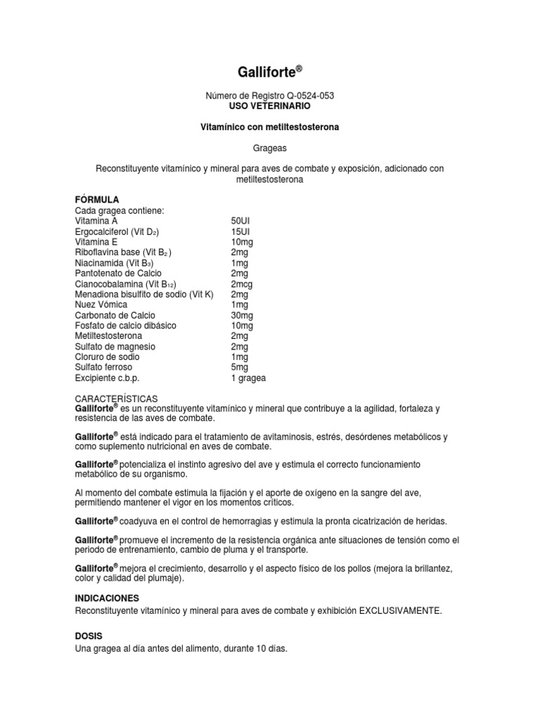 Galliforte | PDF | Calcio | Nutrición