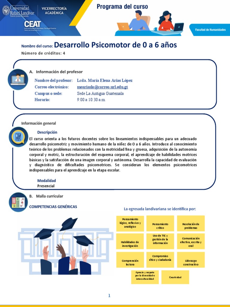 Programa Desarrollo Psicomotor | PDF | Aprendizaje | Maestros