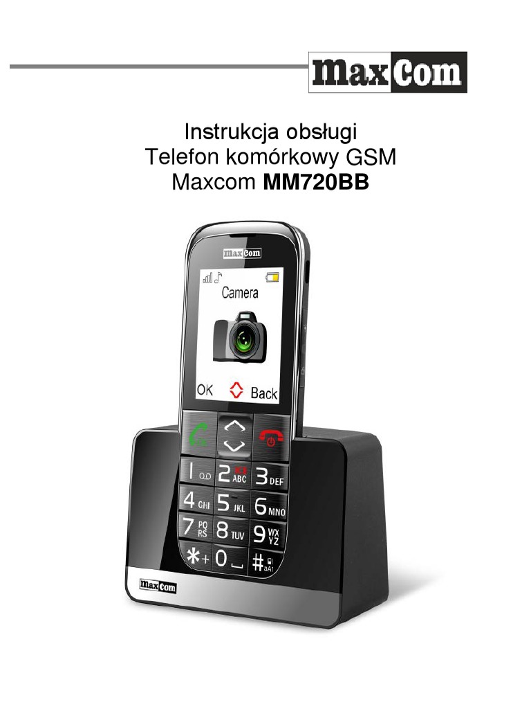 Instrukcja Obslugi MAXCOM MM720 | PDF