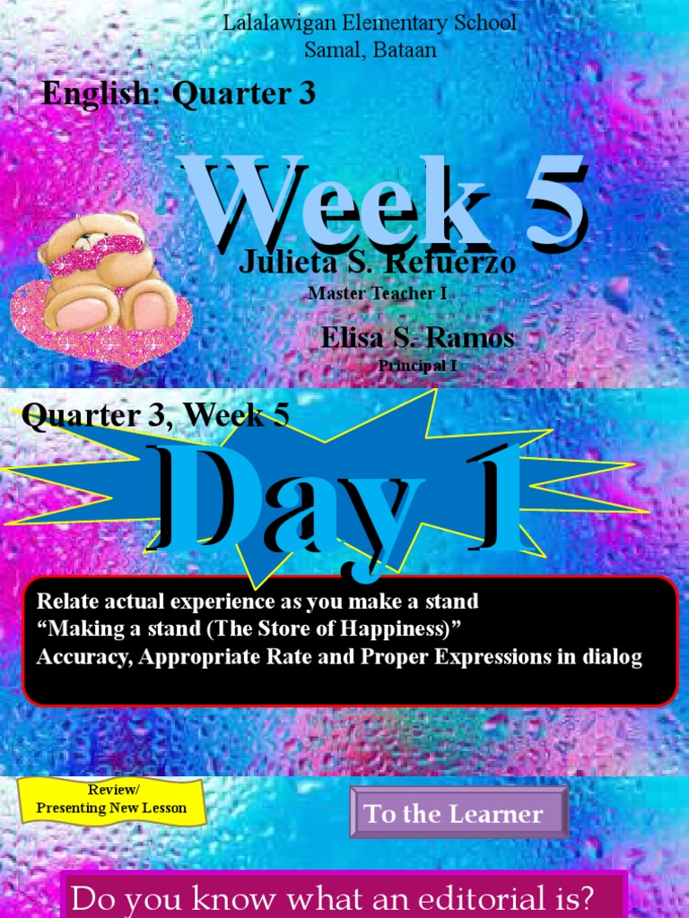 Grade 6 PPT - English - Q3 - W5 | PDF | Learning | Newspapers