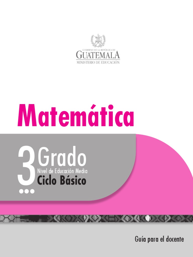 Guía - 3ro-Primeras Páginas 1 (1ra. Edición) | PDF
