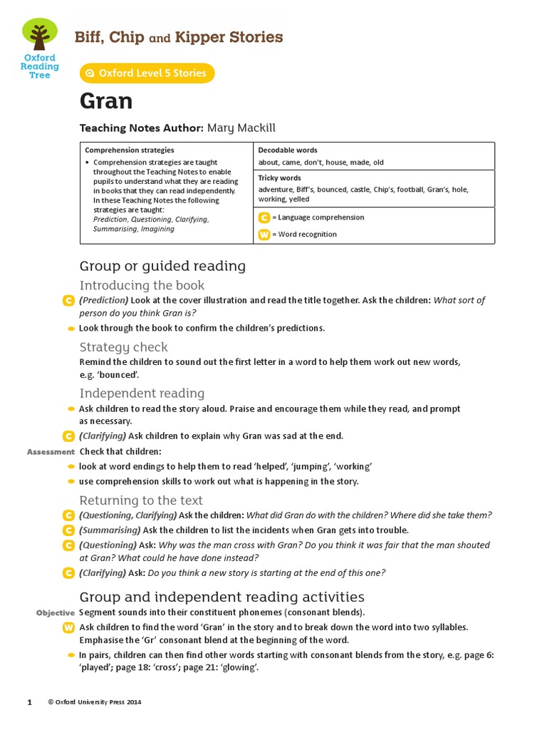 Ort BCK Gran Tns | PDF | Reading Comprehension | Consonant