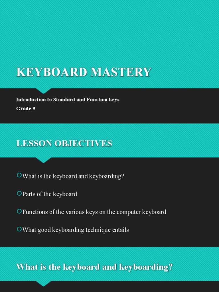 Keyboard Mastery | PDF