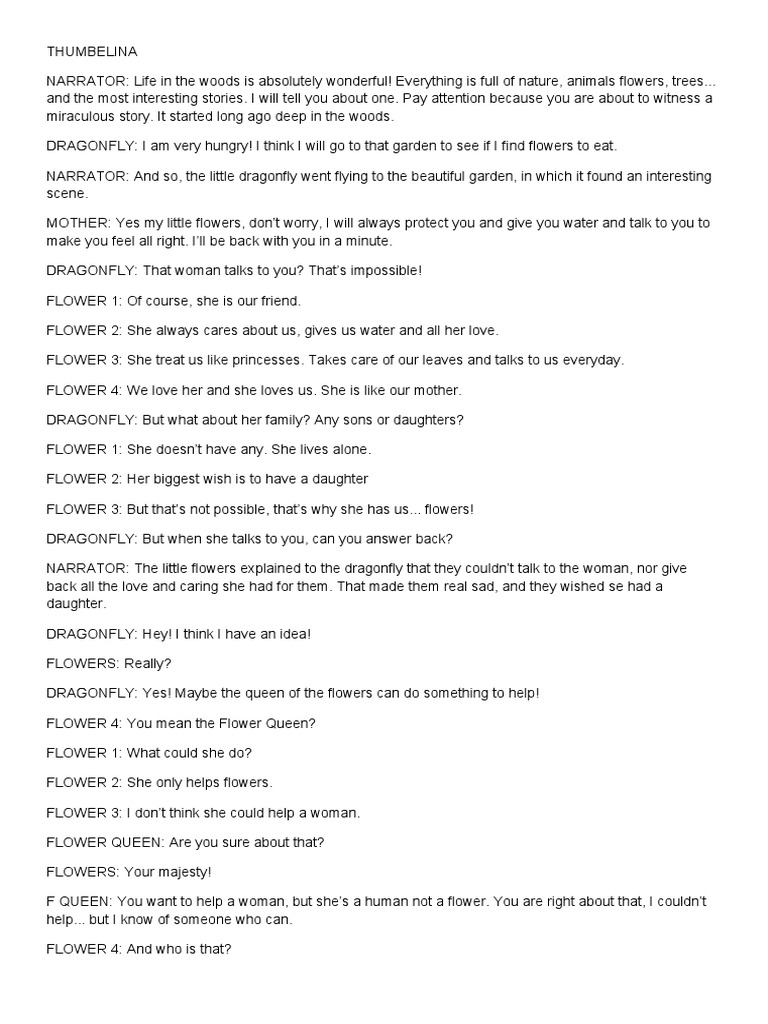 THUMBELINA | PDF | Mouse