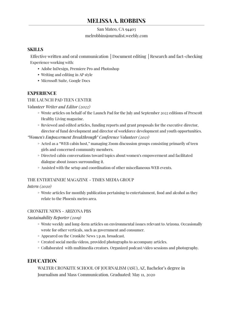 Mel Resume 2023 Jan | PDF