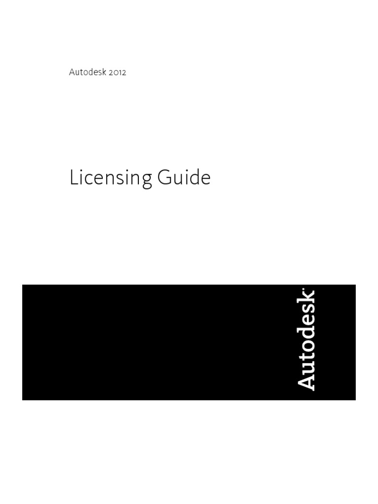 Autocad 2012 Licensing Guide | PDF | Network Interface Controller | Computer Network