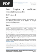 ISO 14644-1 Version 2015 Traducida | PDF | Muestreo (Estadísticas ...