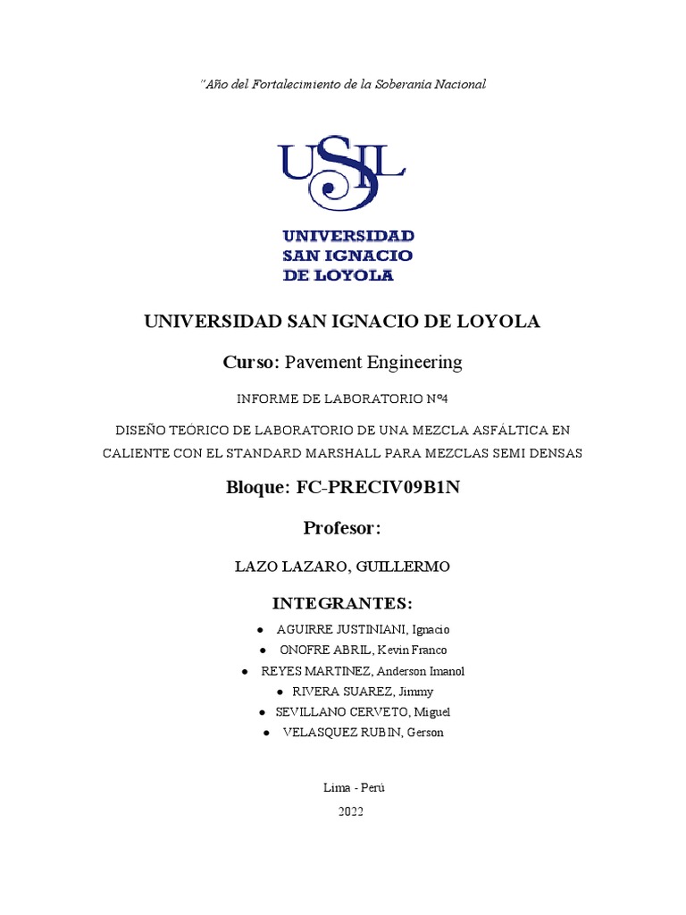 Lab3 - Final | PDF | Cemento | Densidad