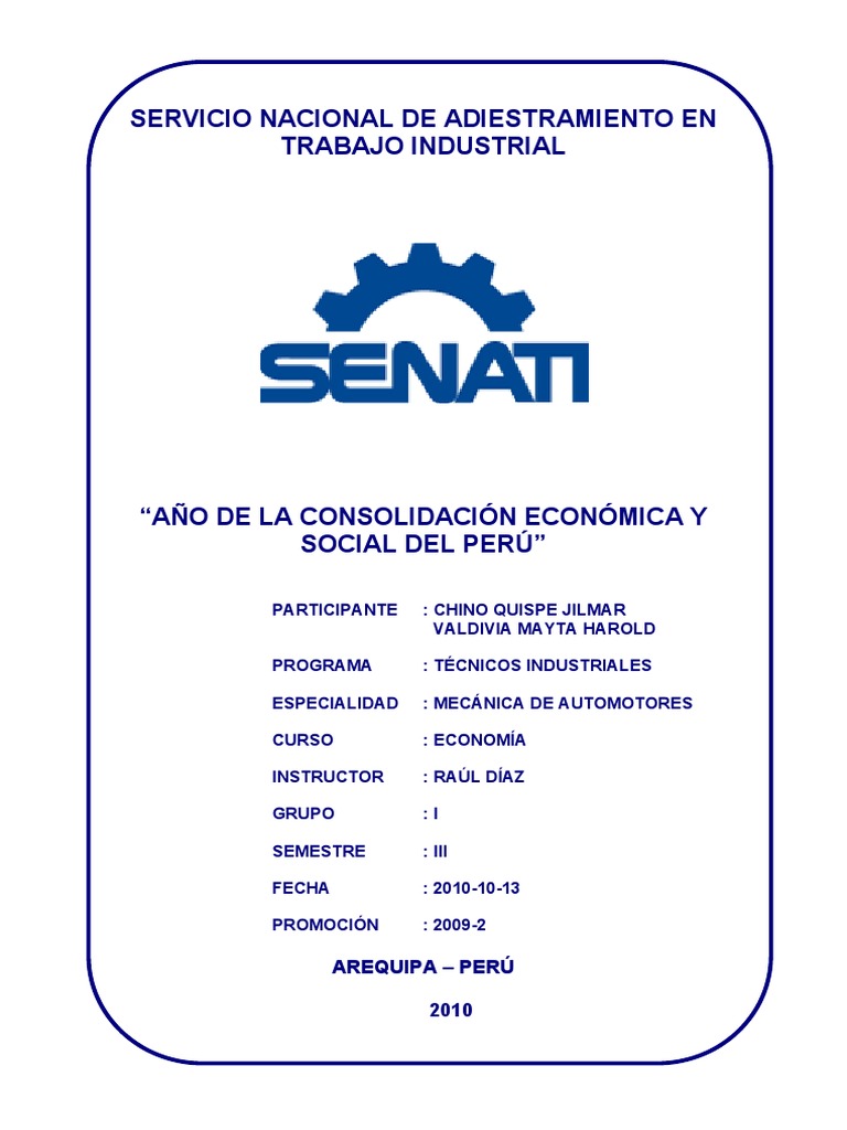 Caratula Senati | PDF