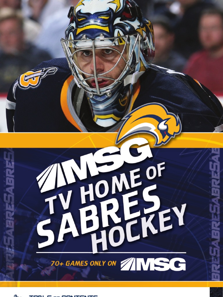 2008-2009 Buffalo Sabres Media Guide Personal | PDF | National Hockey ...