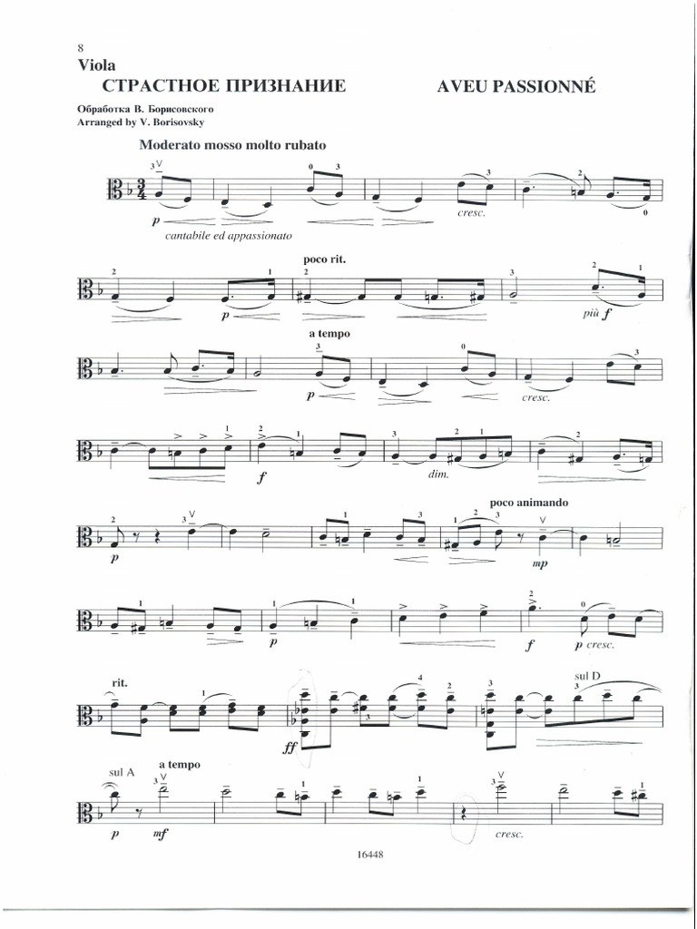 Tchaikovsky Passion Confession Viola | PDF