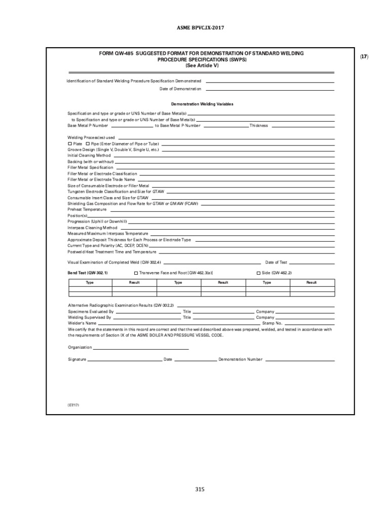 ASME BPVC IX 2017 Welding Standards | PDF | Construction | Welding