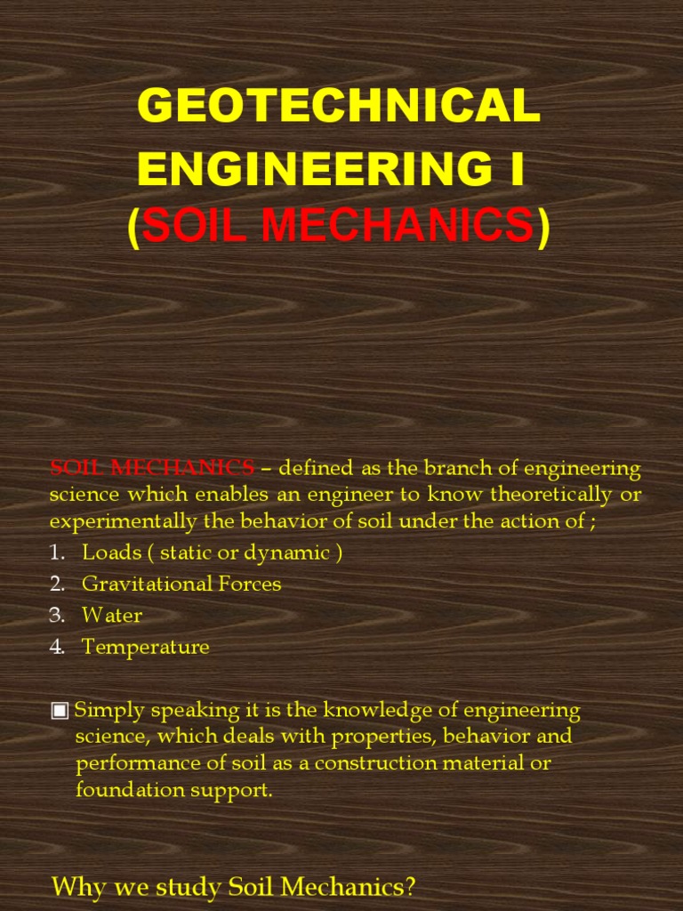 Soil Mechanics | PDF | Applied And Interdisciplinary Physics | Civil Engineering