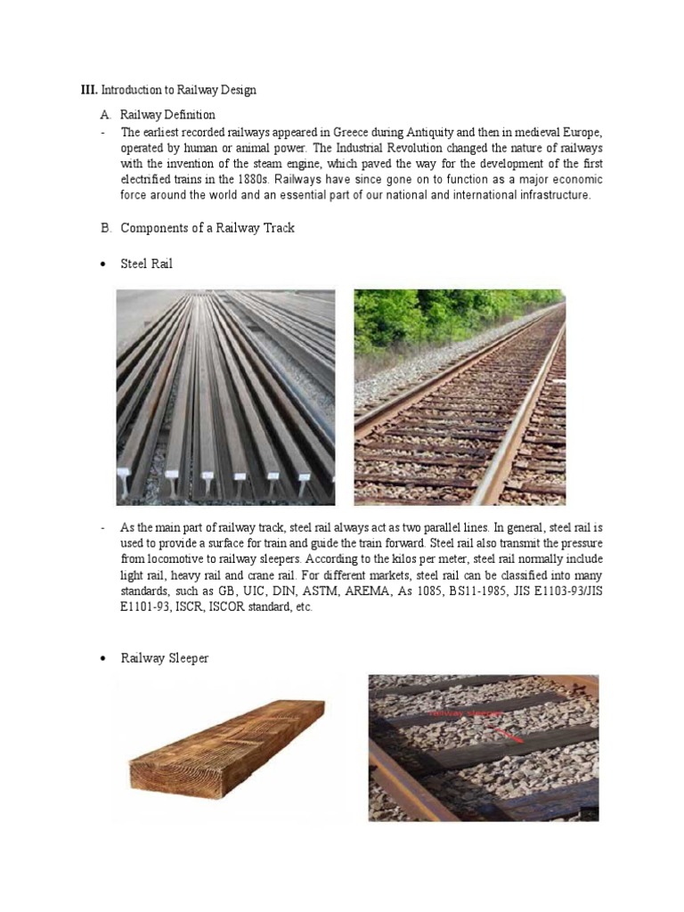 Intro Railway Design | PDF | Rail Transport | Land Transport