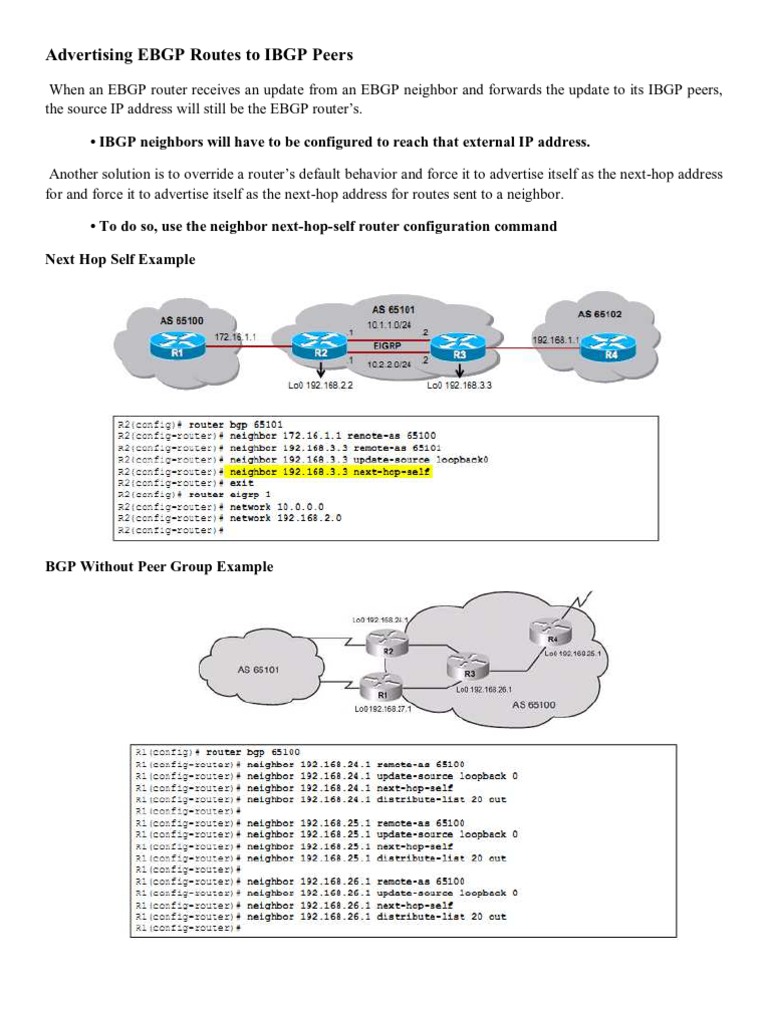 Configure BGP | PDF
