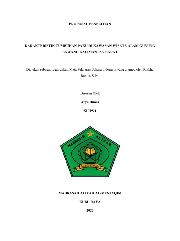 Karakteristik Tumbuhan Paku Gunung Bawang | PDF