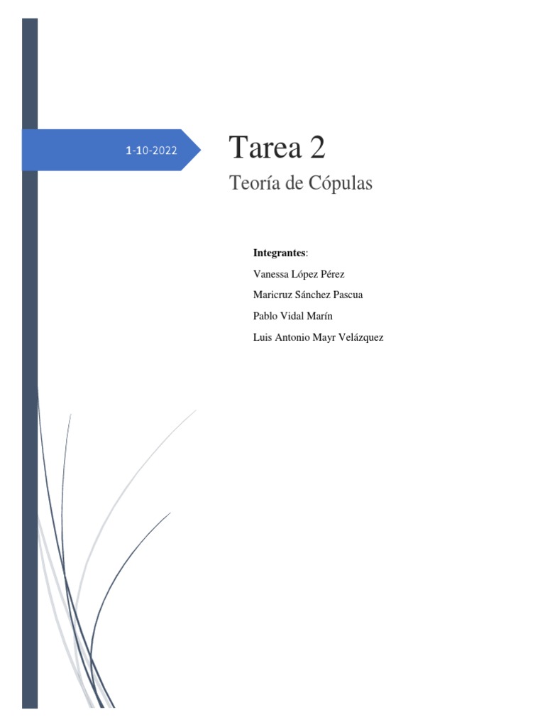 Tarea 2. Cópulas | PDF