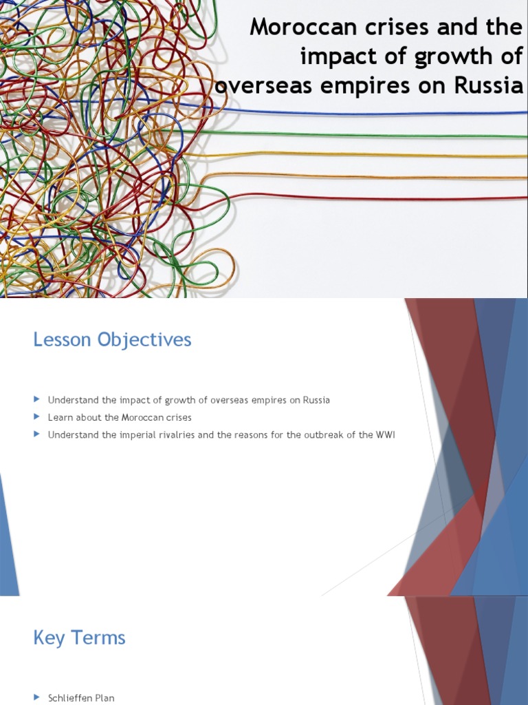 Moroccan Crises and The Impact of Growth of Overseas Empires On Russia ...