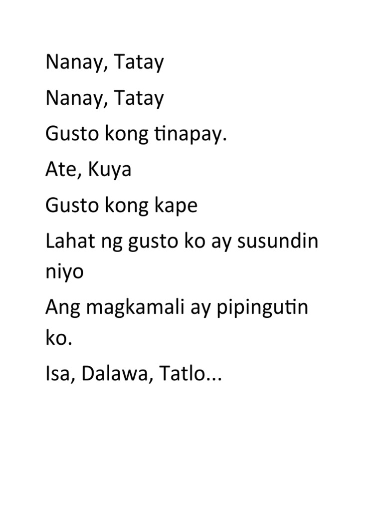 Mga Kanta | PDF