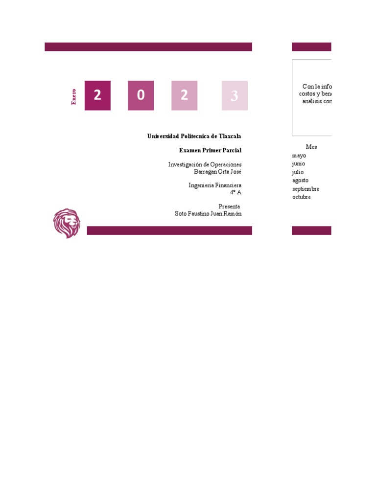 PrimeraEvaluacon JRSF | PDF | Business | Hoja de cálculo