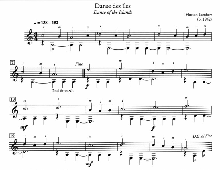 Dance of The Islands-Florian Lambert | PDF