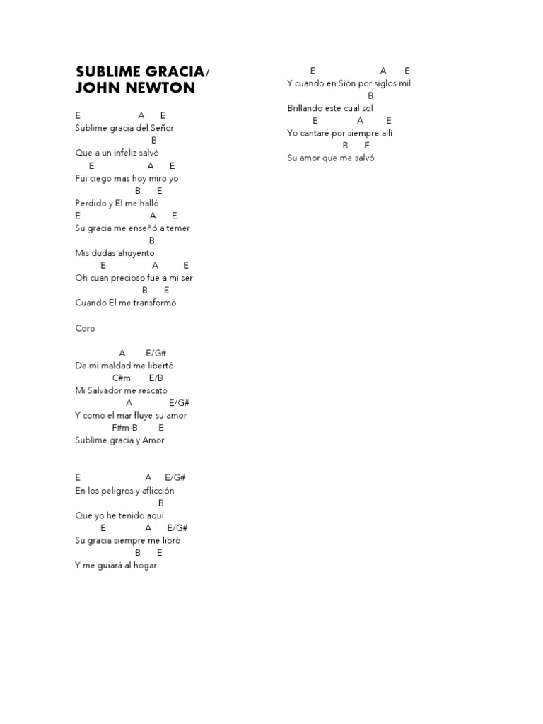 Sublime Gracia | PDF