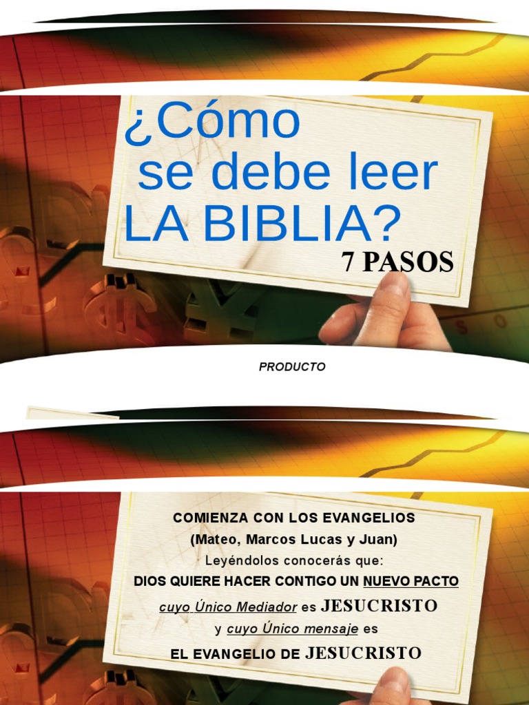 Cómo Leer La Biblia Pdf Evangelios Jesús