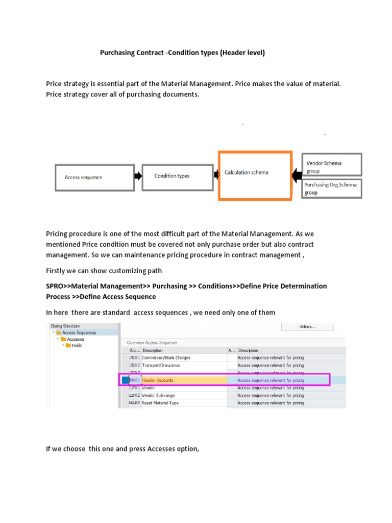 Condition Types in SAP MM | PDF