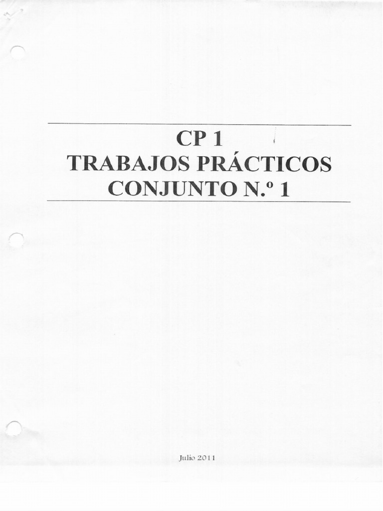 Practicos CP1 Conjunto 1 | PDF