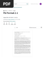 FBI Format | PDF