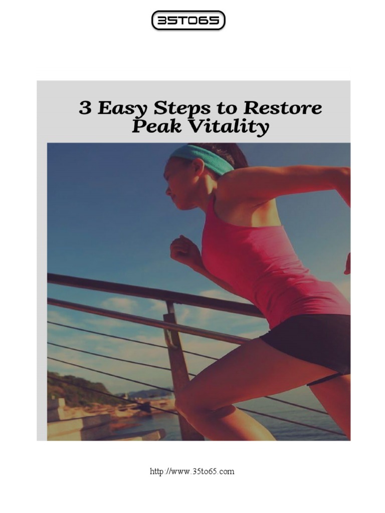 Freebie - 35to65 - 3 Easy Steps To Vitality PDF - Complete | PDF ...