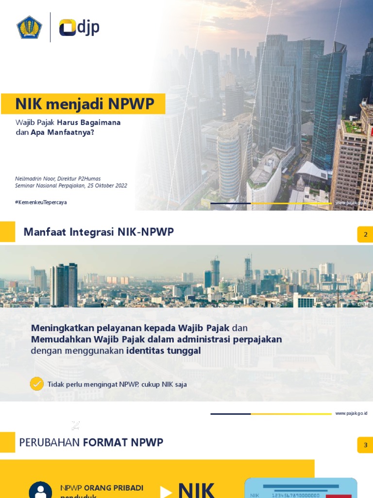 Seminar NIK NPWP | PDF