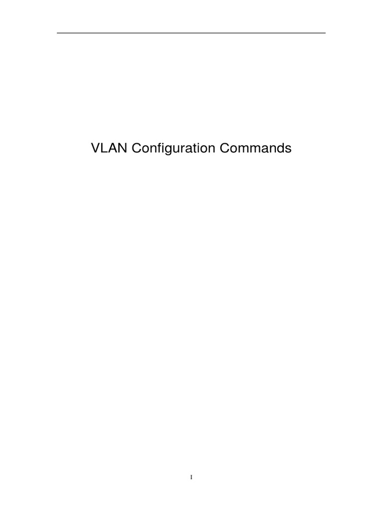 Vlan Configuration Commands Hikvision Switch Xyst Pdf Network Switch Parameter Computer