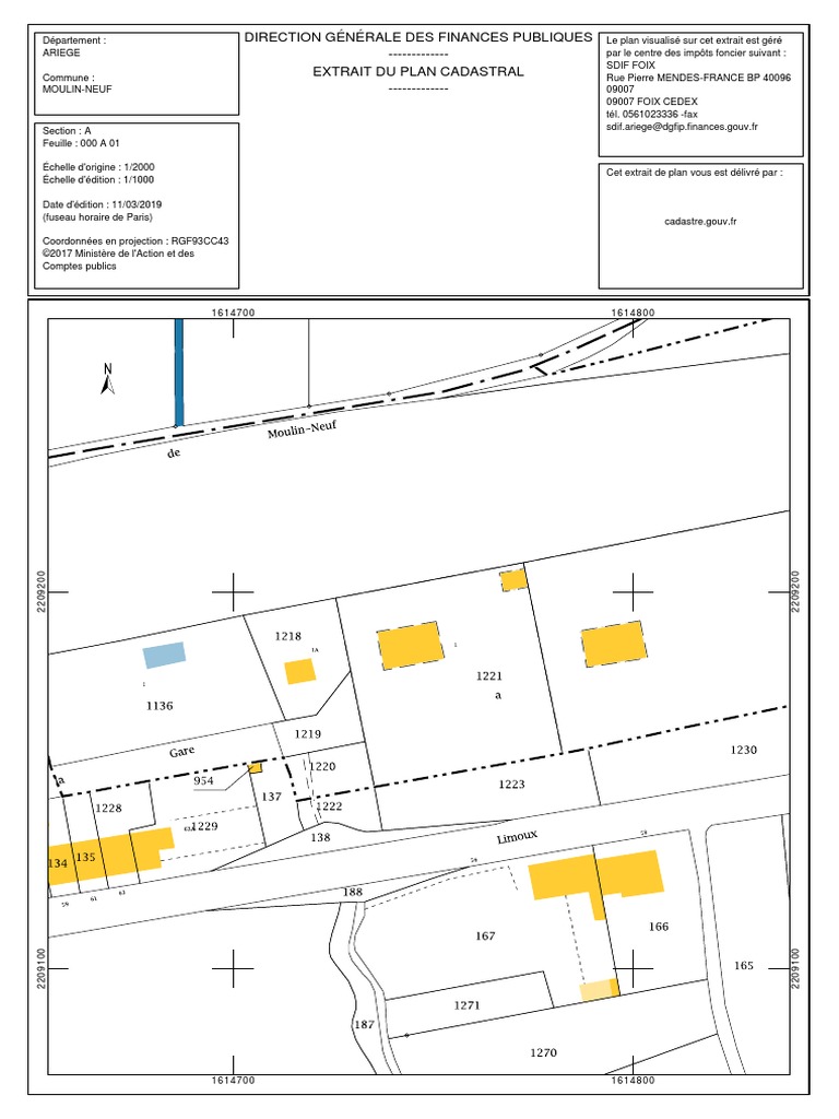10 Extrait Du Plan Cadastral 200090000 | PDF